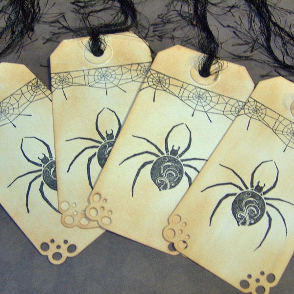 Spider Gift Tag - Etsy