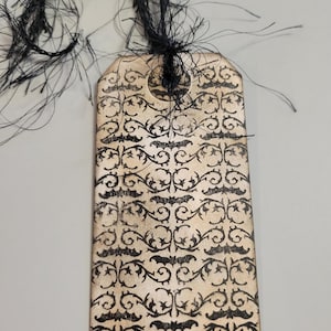 Bat Vintage Themed Gift Tags-halloween Gift Tags-bat Gift Tags Vintage ...