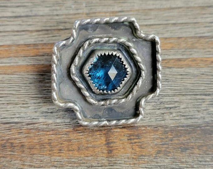 Gemstone Button-sterling Silver Button-kyanite Button-button for ...