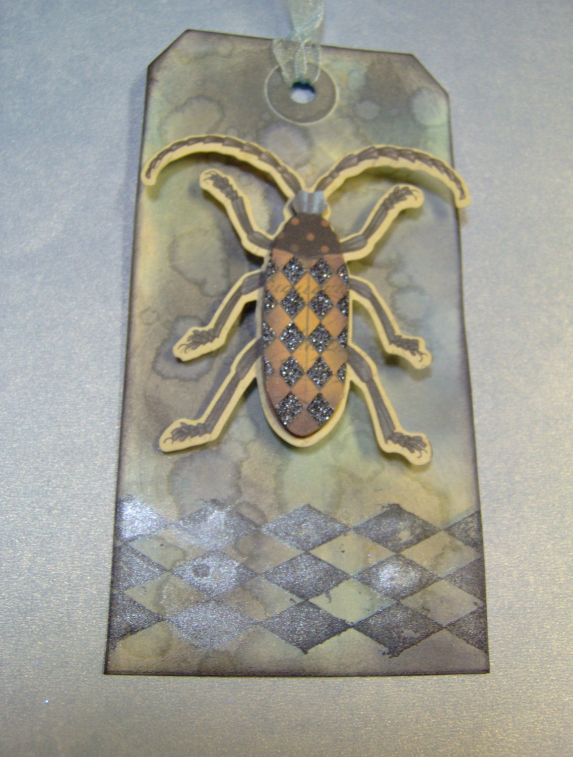 Bug Gift Tag - Vintage Style Antiqued 3 Dimensional Bug- Beetle Themed ...