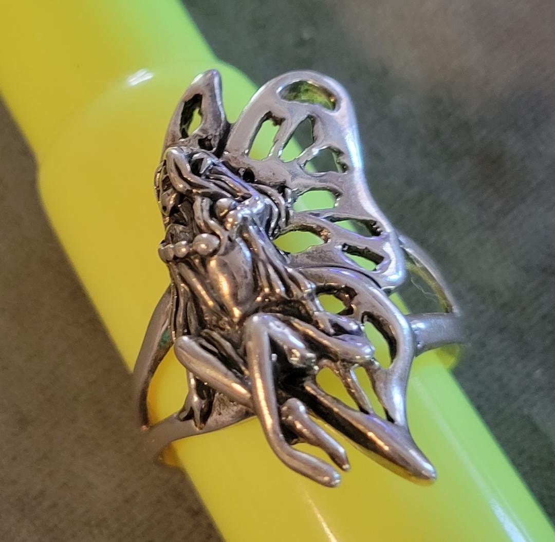 Sterling Silver Fairy Ring-handmade Sterling Silver Fairy Ring-925/1000 ...