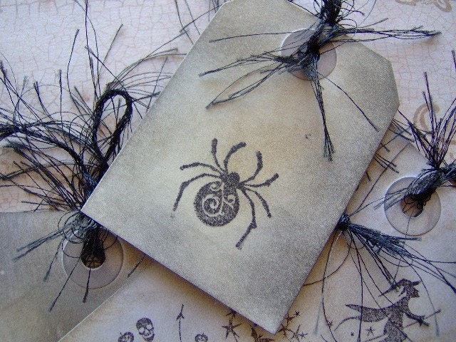 Little Bit Spooky Vintage Gift Tags - Set of 5 - Halloween Ink ...