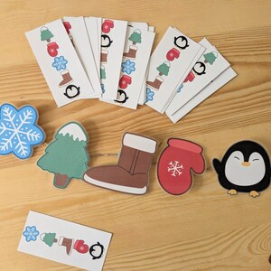 Winter Matching Activity | Christmas Preschool Activity | Fine Motor ...