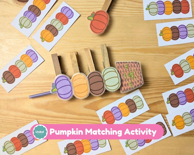 Fall Pumpkin Matching Activity | Halloween Preschool Activity | Fine ...
