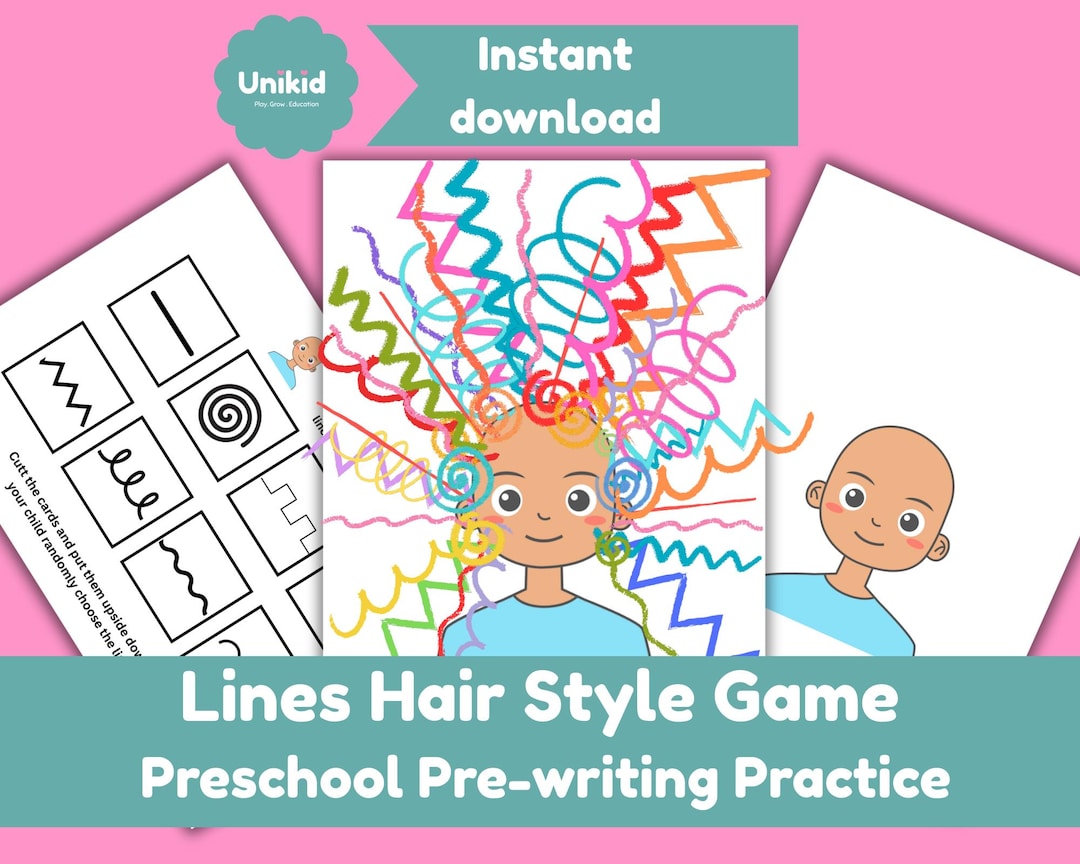 Tracing Lines Activity for Kids, Fine Motor Skills Game, Preschool Pre ...