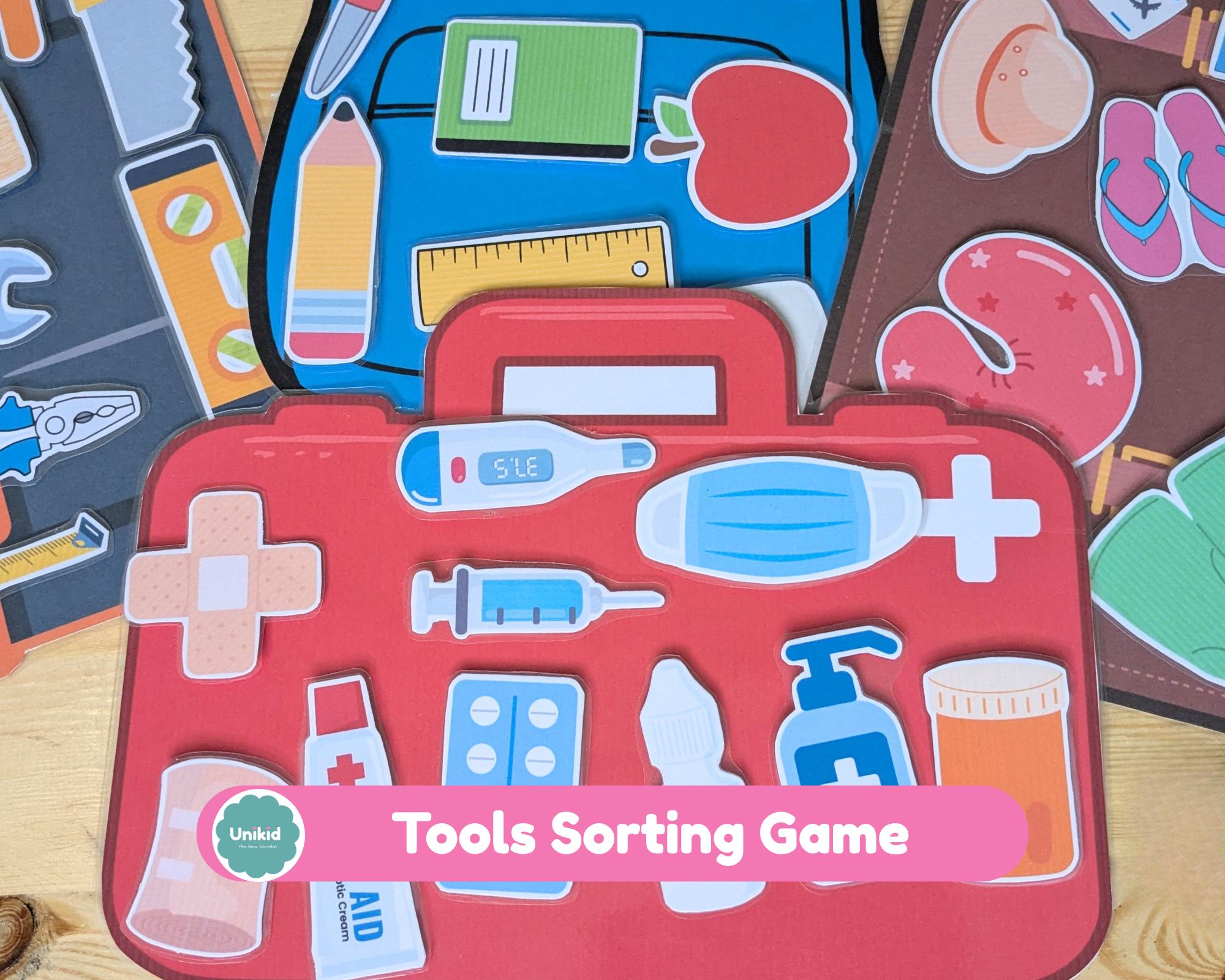Tools Sorting Activity for Kids | Printable Pretend Play Busy Bag ...