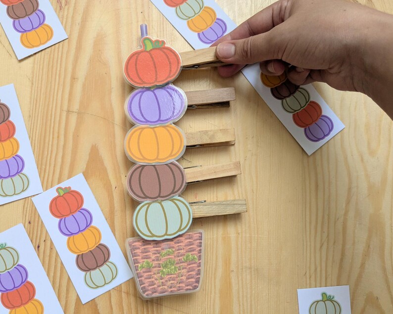 Fall Pumpkin Matching Activity | Halloween Preschool Activity | Fine ...