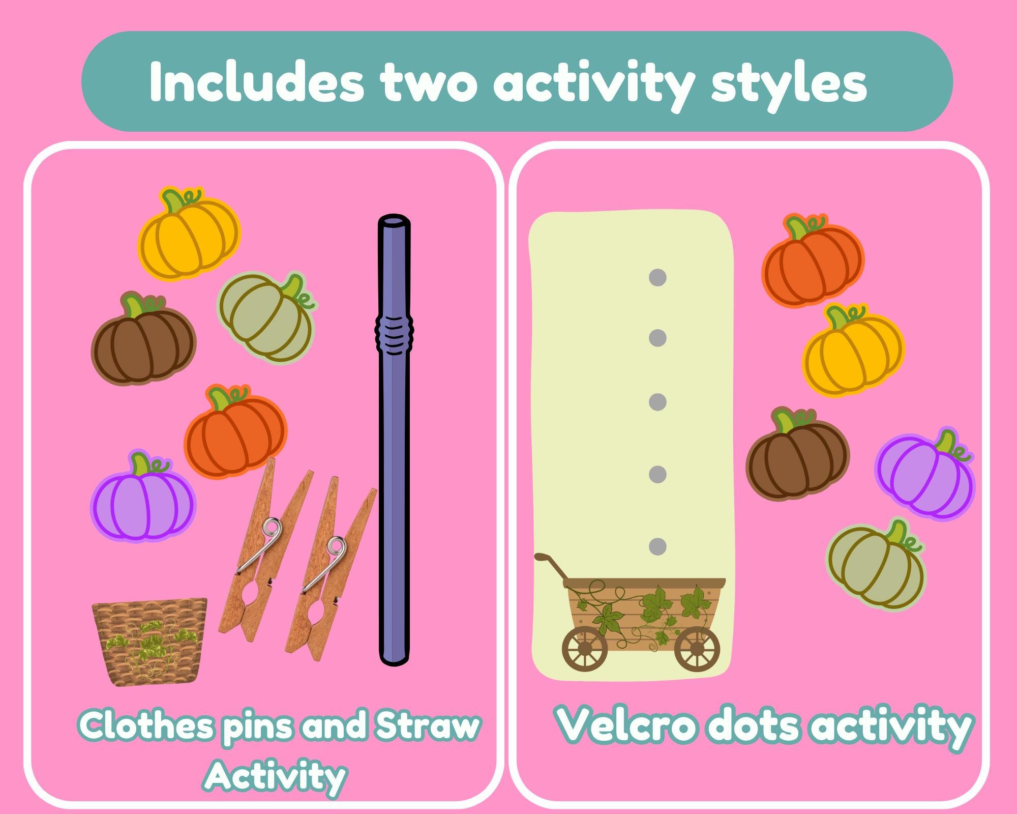 Fall Pumpkin Matching Activity | Halloween Preschool Activity | Fine ...