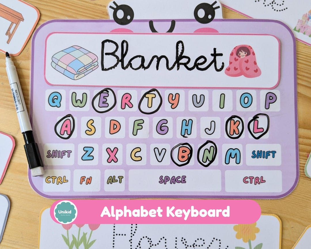 Keyboard Spelling Game | Preschool Literacy, Word Building (digital ...