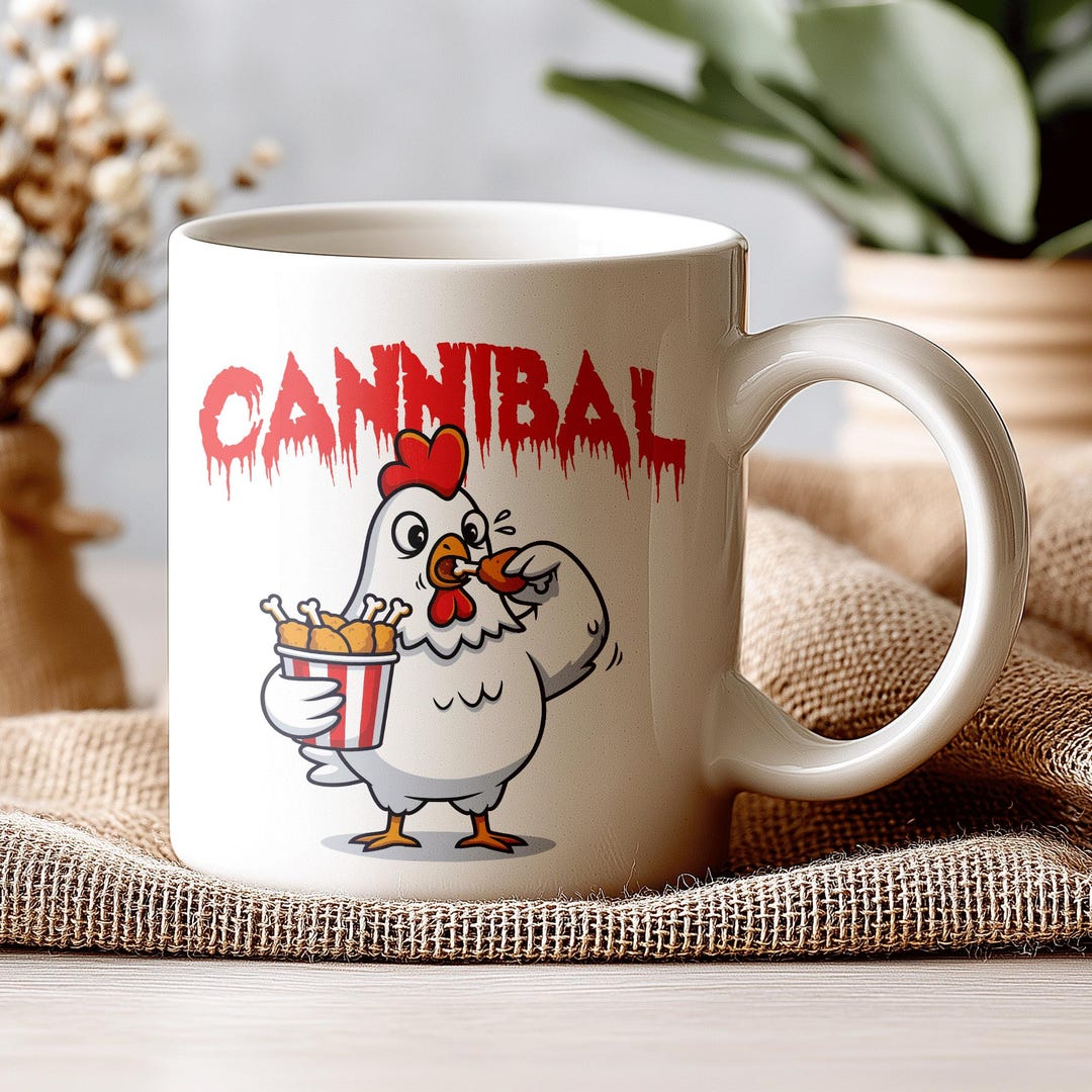 Funny Cannibal Mug | Unique Coffee Cup | Gift for Horror Fans ...