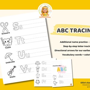JACK - Alphabet Name Tracing Printable - Custom Handwriting Practice ...