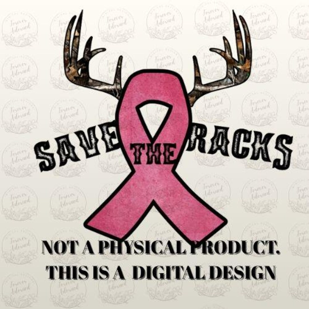 Save the Racks Breast Cancer Awareness Sublimation DTF Digital Design ...