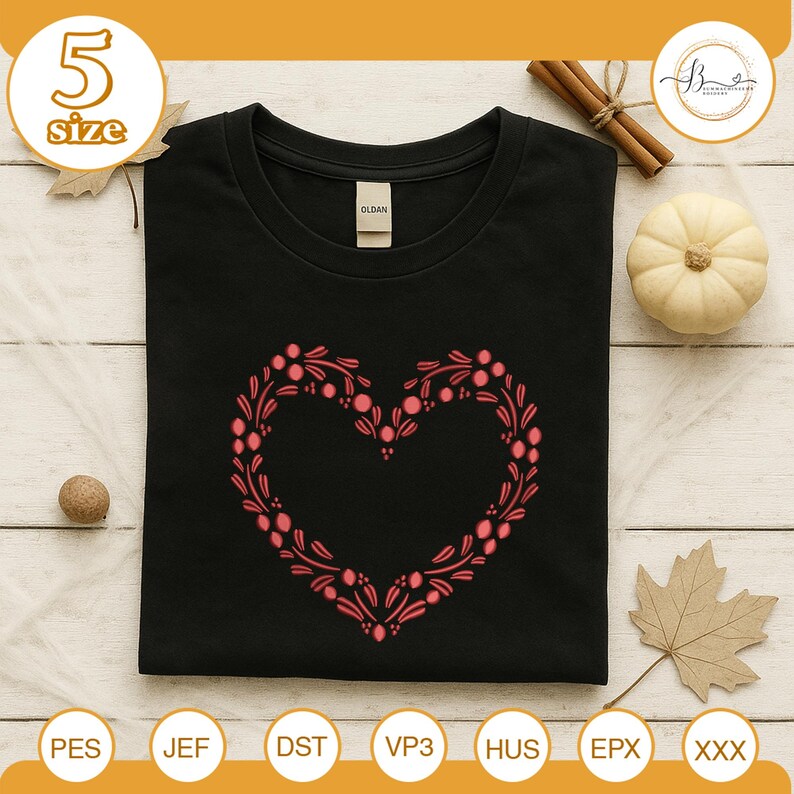 Valentine Heart Shape Embroidery Design, Happy Valentine’s Day ...
