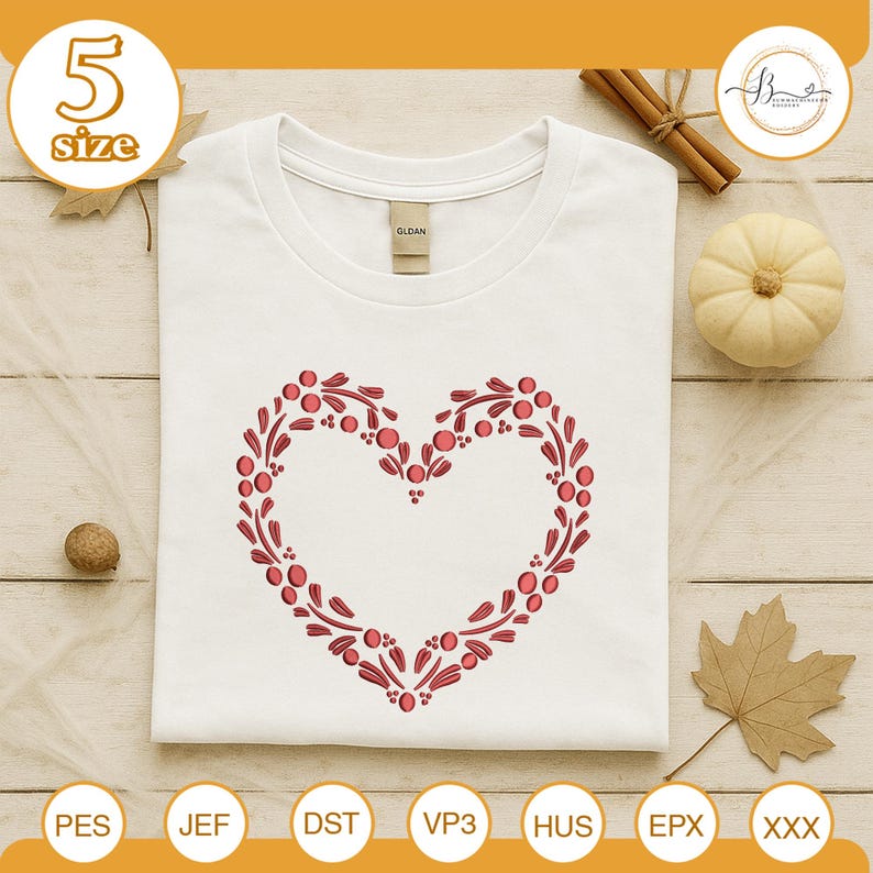 Valentine Heart Shape Embroidery Design, Happy Valentine’s Day ...