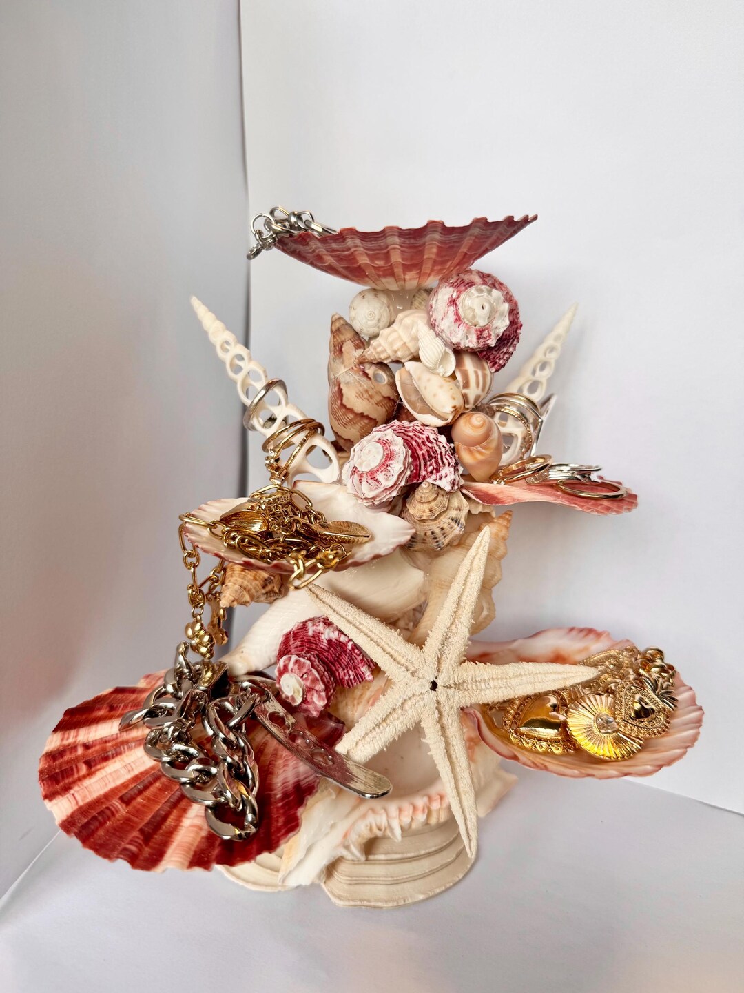 Handmade Shell Jewellery Holder / Trinket Dish / Mermaid/ Coaster/ocean ...