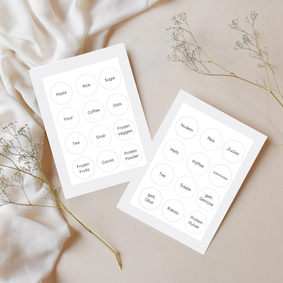 Printable Pantry & Meal Prep Labels | Pantry and Kitchen Labels to ...