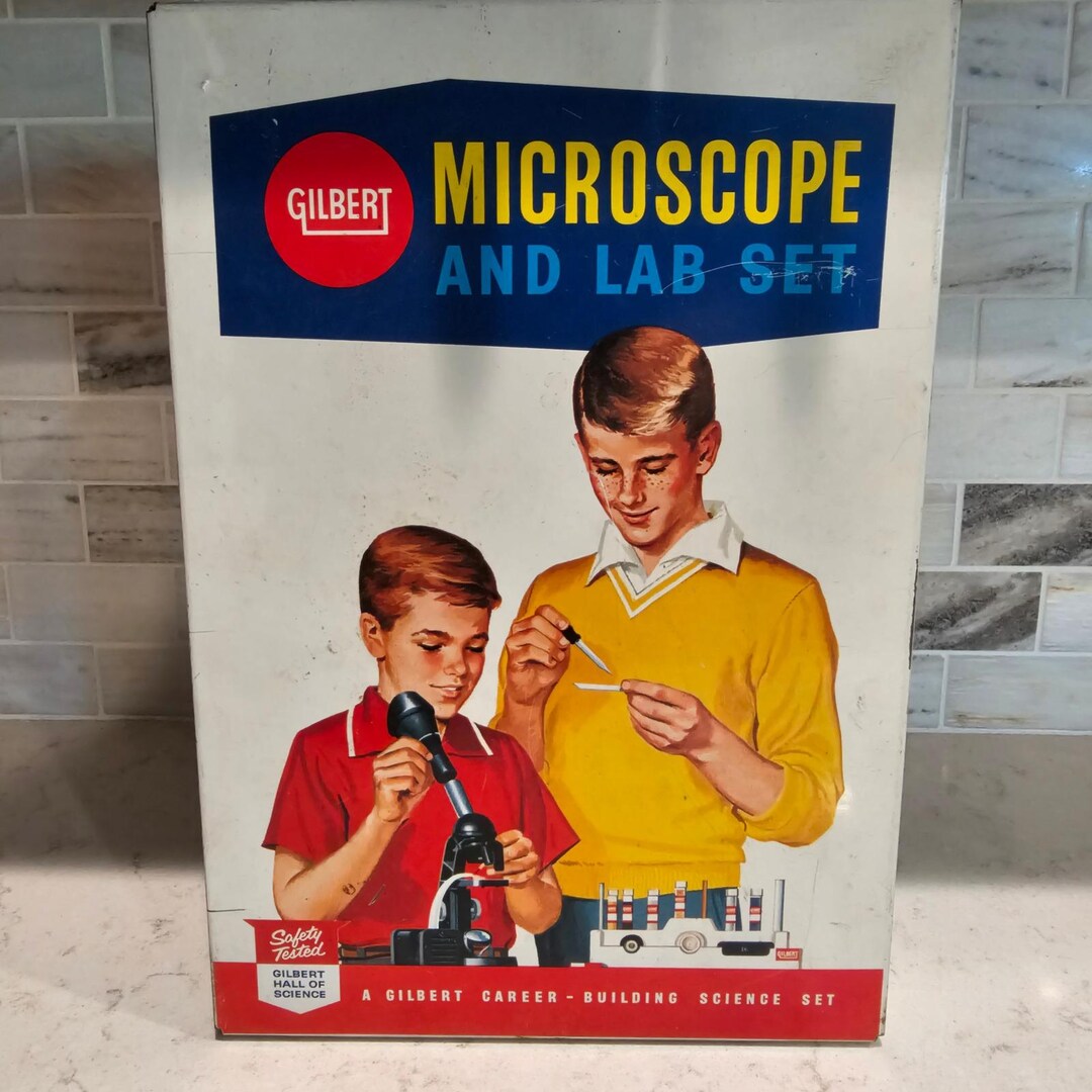 Vintage Gilbert Microscope and Lab Set Career Building Science 1960 ...