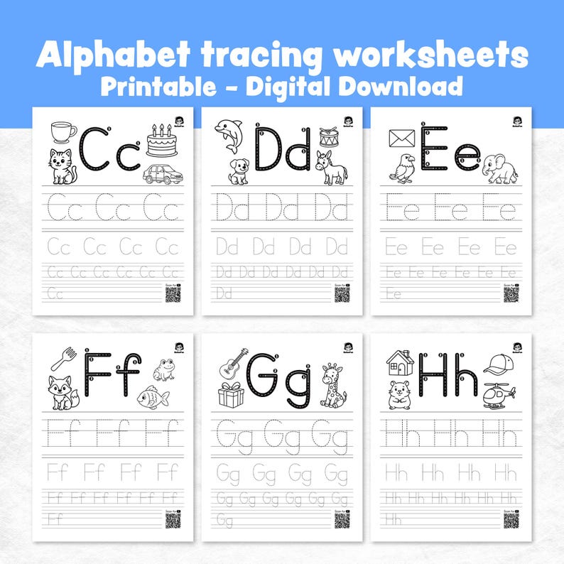 Learn How to Write ABC Worksheet - Etsy
