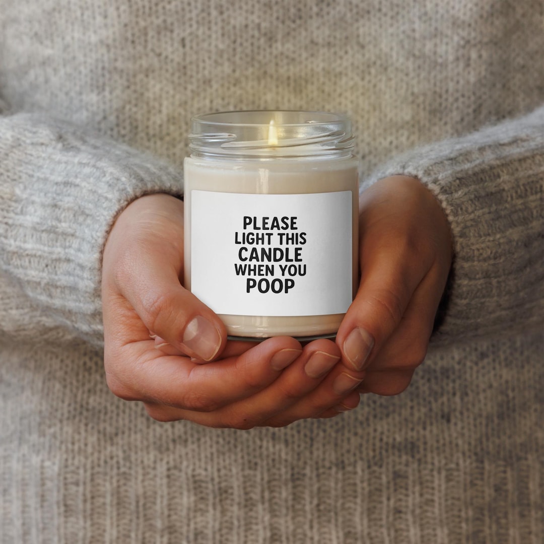 Please Light This Candle When You Poop Scented Candle - Etsy