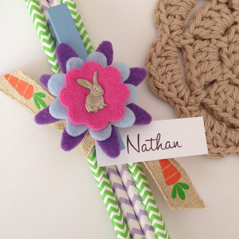 Easter Bunny Felt Clips set of 2 Spring Easter Gifts - Etsy