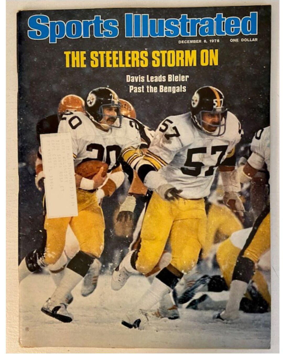 Sports Illustrated Magazine December 6 1976 "the Steelers Storm On ...