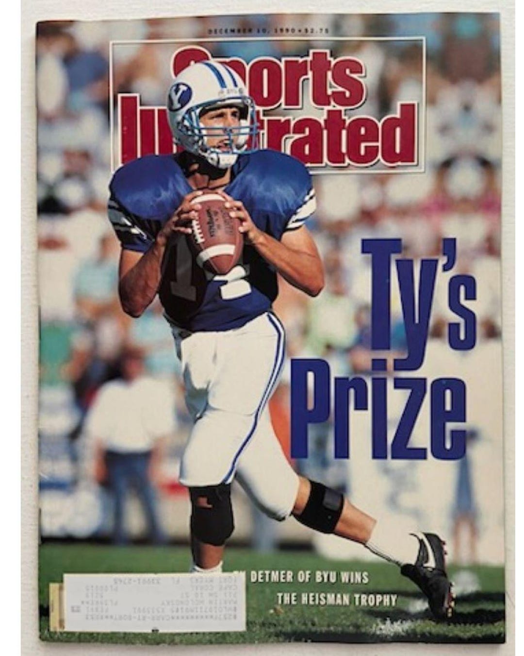 Sports Illustrated Magazine December 10 1990 - Ty Detmer BYU - KC ...