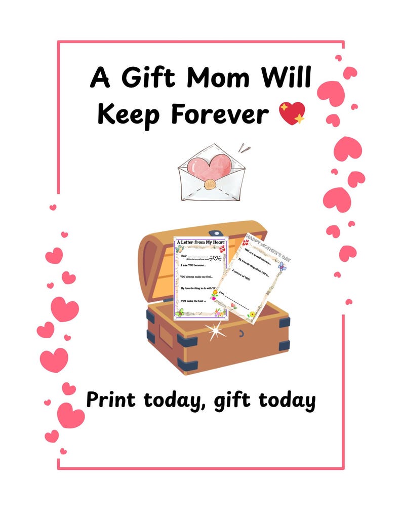 A Mothers Day Gift Your Child Can Create in Minutes - Etsy