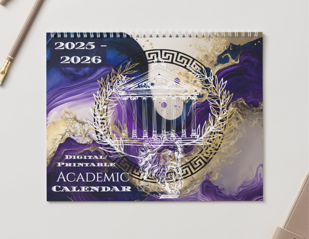 Greek Deity Academic 2025-2026 Calendar - Etsy