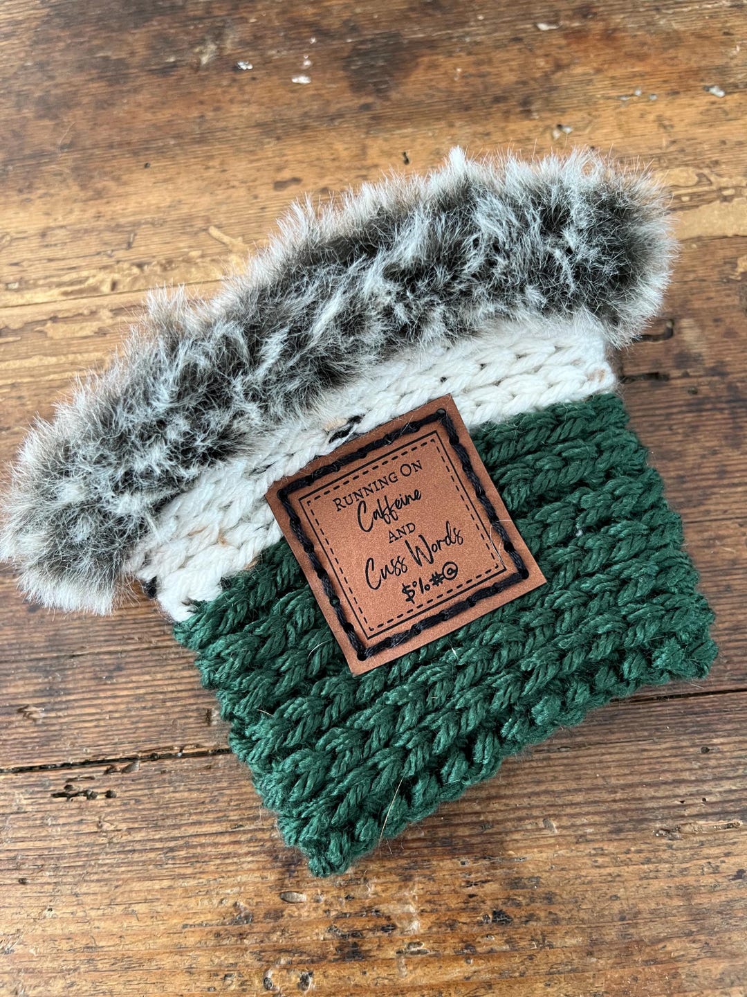 Faux Fur Expressions Cup Cozy - Etsy