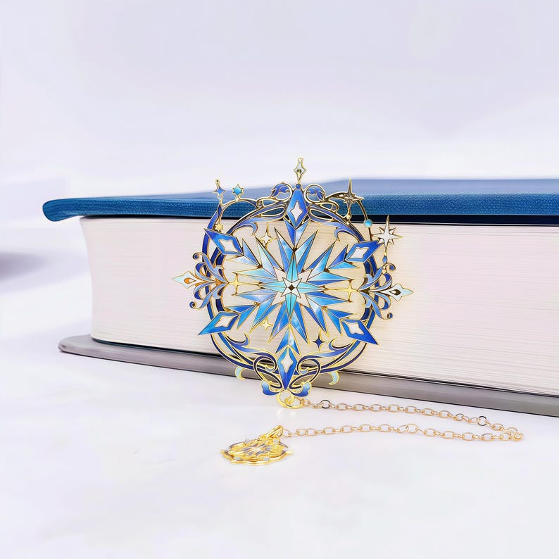 Celestial Star Compass Brass Bookmark - Etsy UK