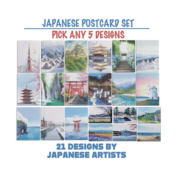 Japanese Postcards - Etsy