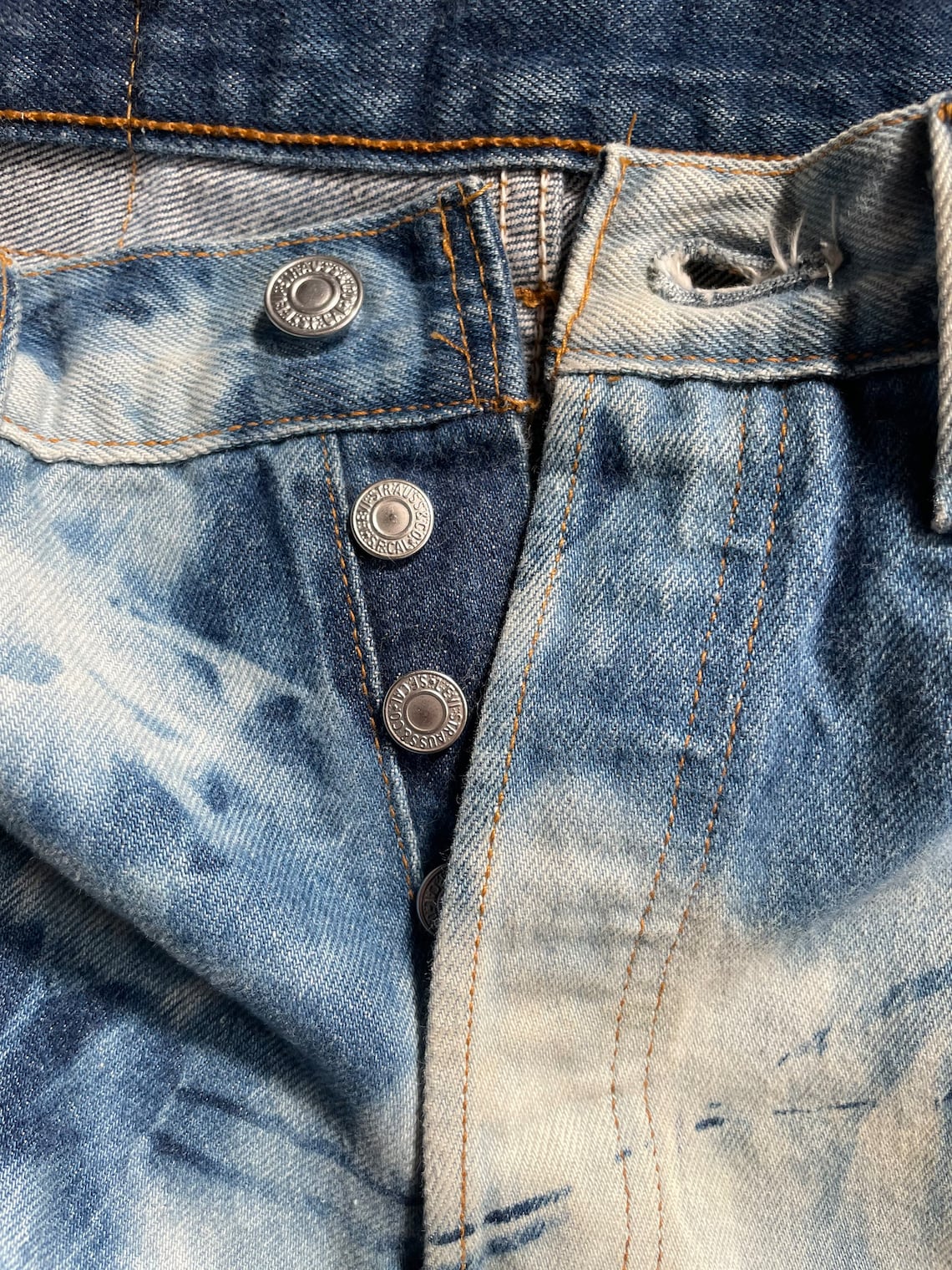 Vintage Levi’s 501s Button Fly Custom Bleached, Rare - Etsy