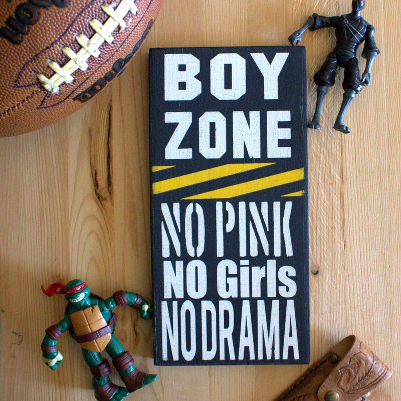 No Boys Allowed Sign - Etsy