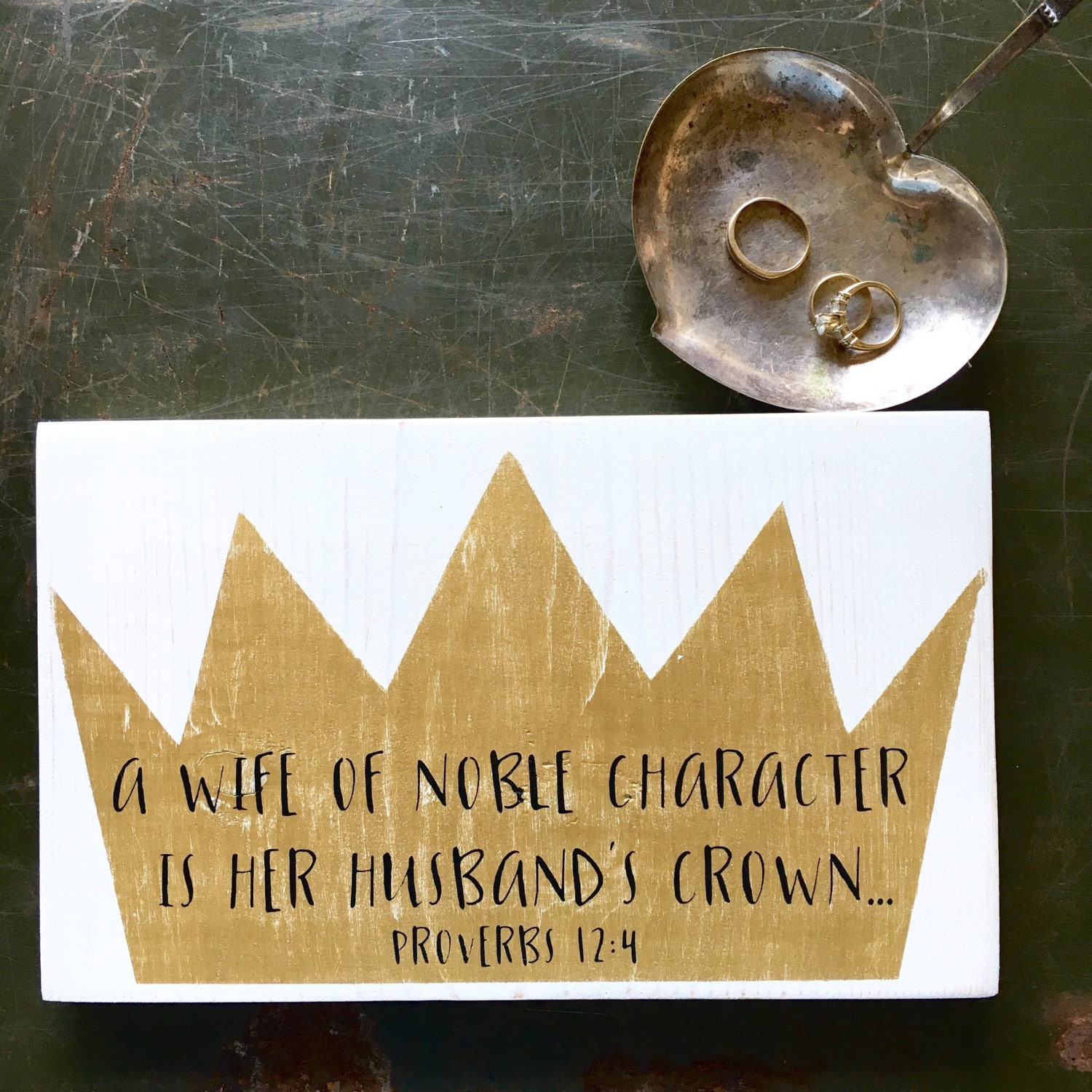 Proverbs 12:4 A Worthy Wife is Her Husband's Crown Bible | Etsy