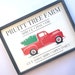 Red Truck Personalized Tree Farm Sign Family Name Sign - Etsy