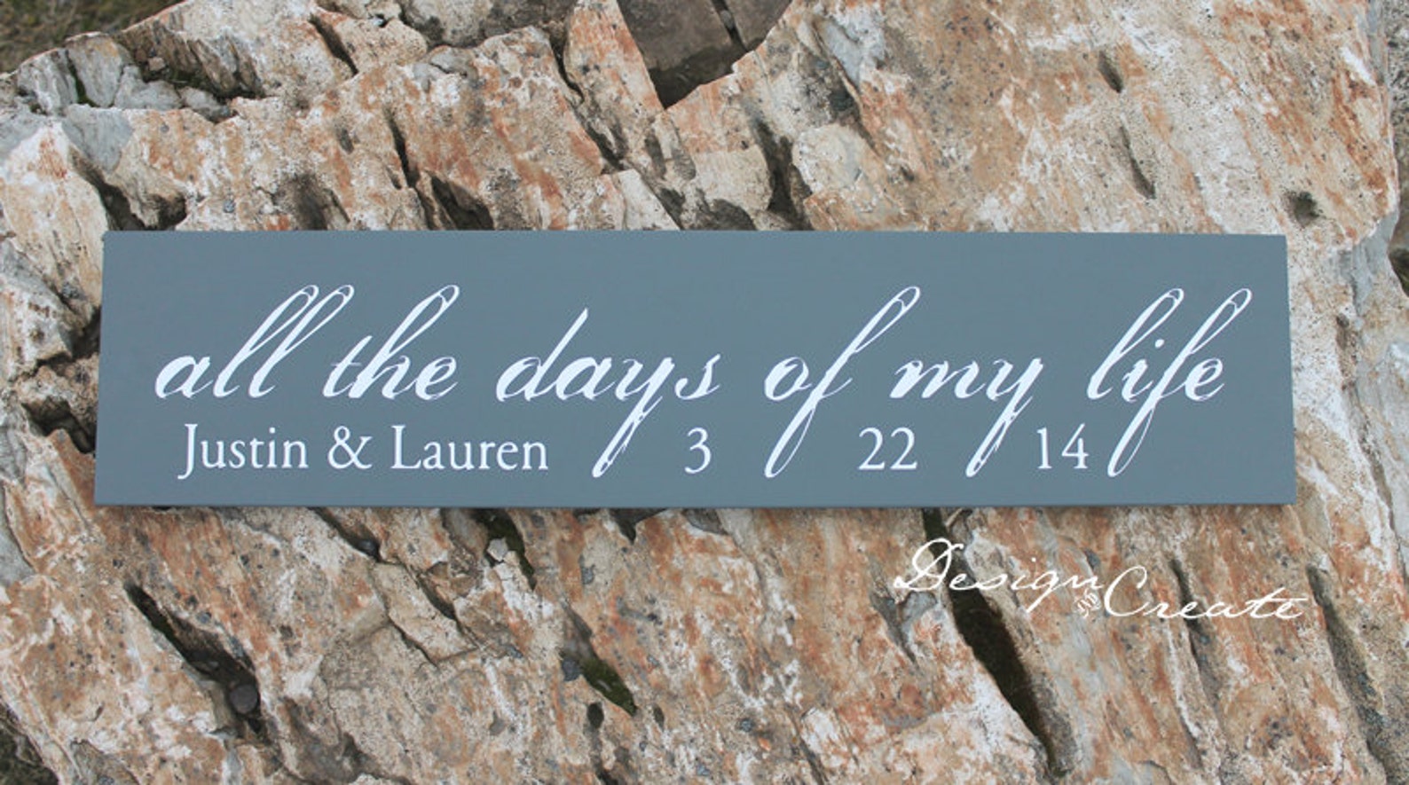 Custom Wedding Sign All the DAYS of MY LIFE Personalized | Etsy