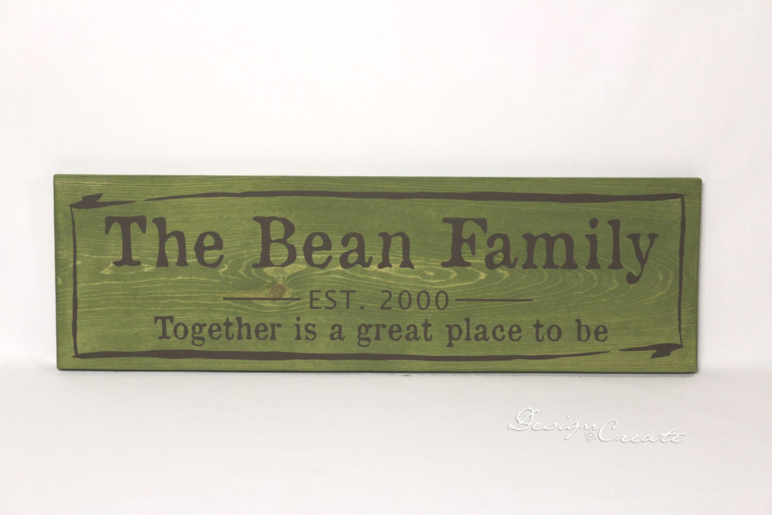 Rustic Family Established Sign TOGETHER RUSTIC WASH - Etsy