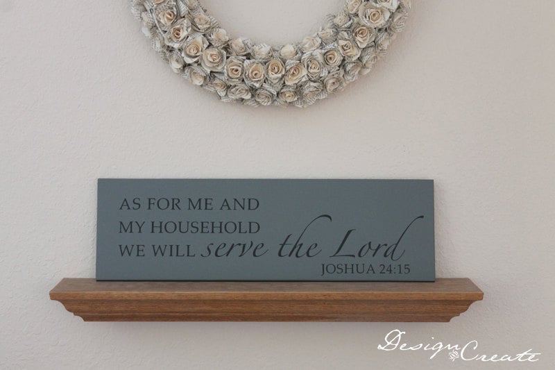 Bible Verse Wood Sign, Scripture - as for Me and My Household, We Will ...