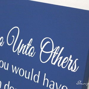Do Unto Others Sign - Wood Sign, Custom Sign, Positive Quote, Bible ...