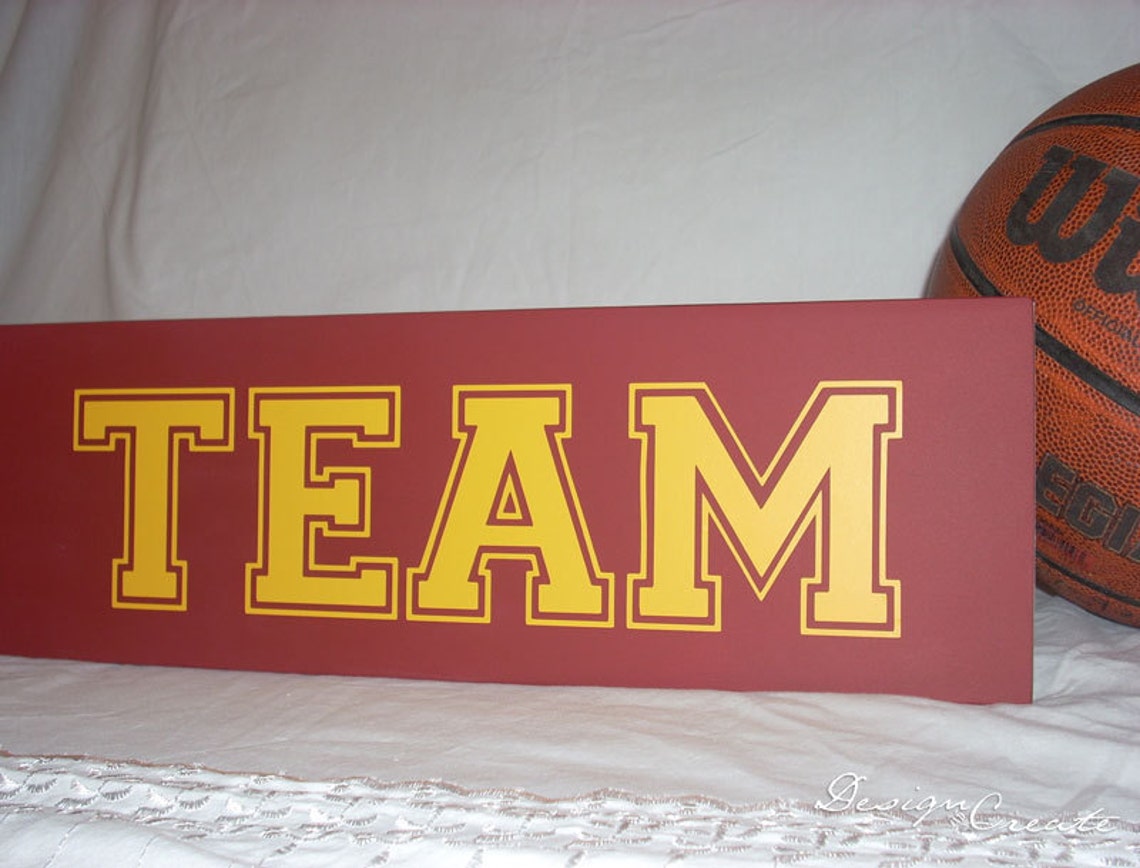 Custom Sign GO TEAM Custom Made Team Sign Sports Team - Etsy
