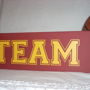 Custom Sign GO TEAM Custom Made Team Sign, Sports Team, Football ...