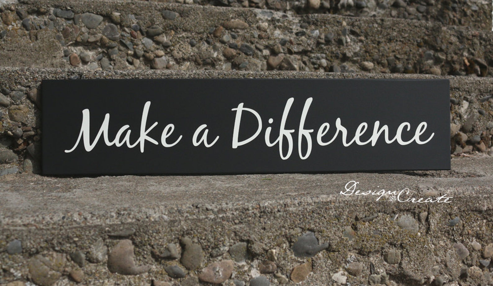 Wood Sign Make a Difference Custom Wood Sign You Pick - Etsy