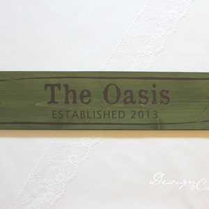 Rustic Family Established Sign RUSTIC WASH Personalized Primitive ...