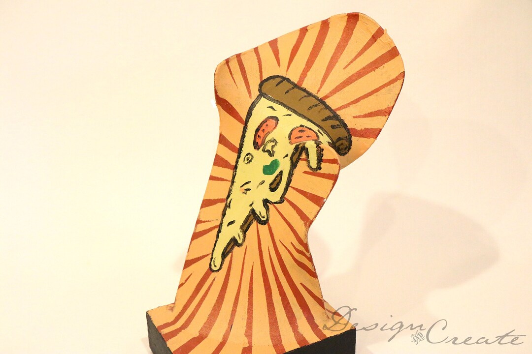 Pizza Extraordinaire - Sculpture, Handmade and Painted, One of a Kind ...