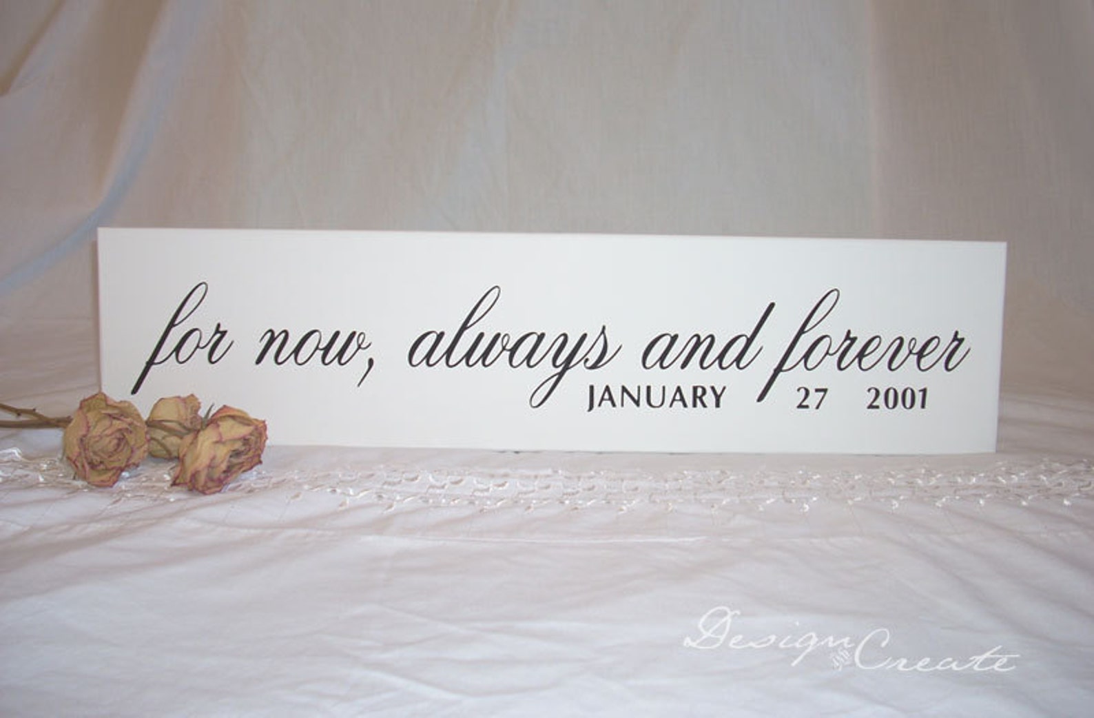 Wedding Sign for NOW ALWAYS and FOREVER Personalized | Etsy
