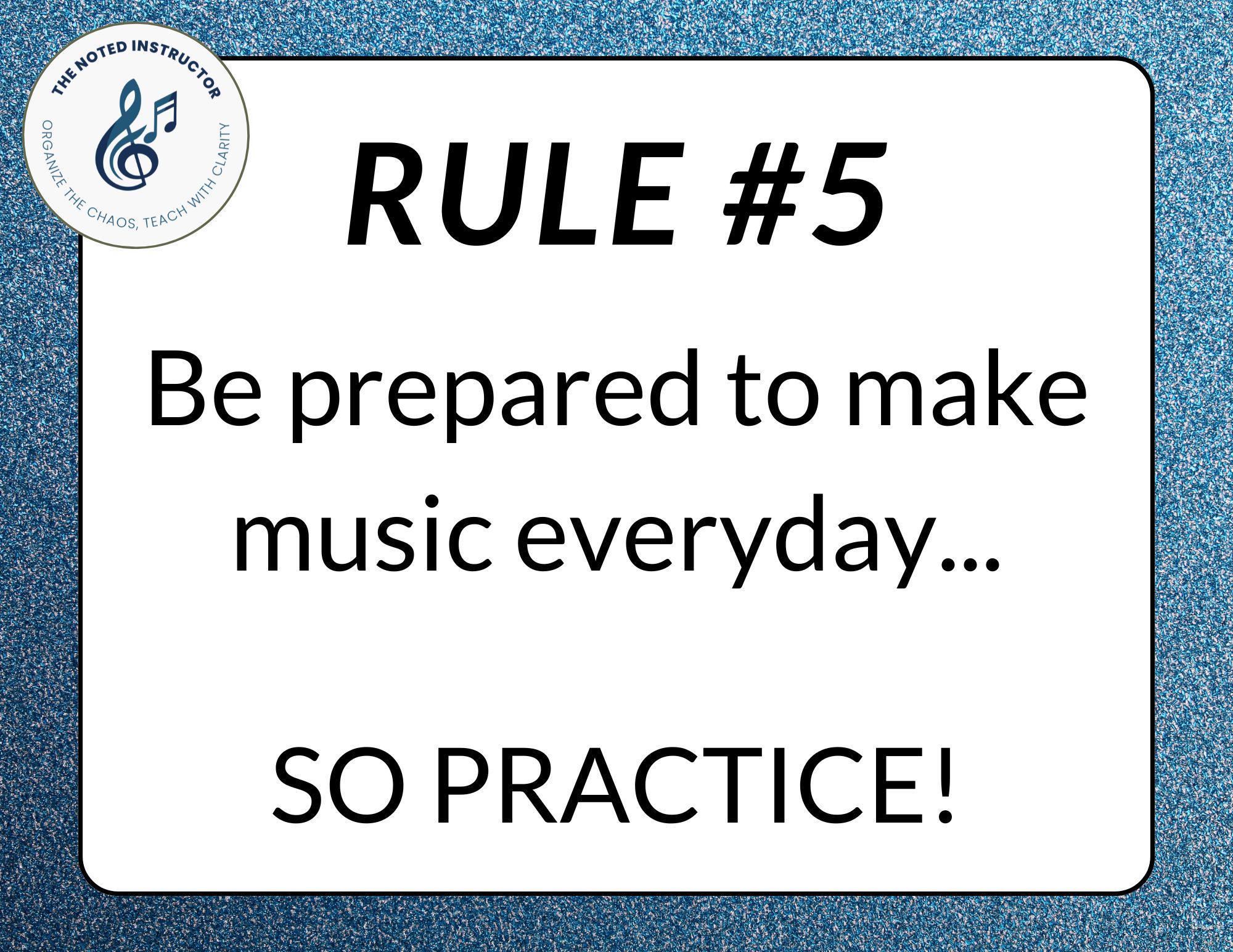 Printable Music Classroom Rules | Editable Canva Template for Music ...