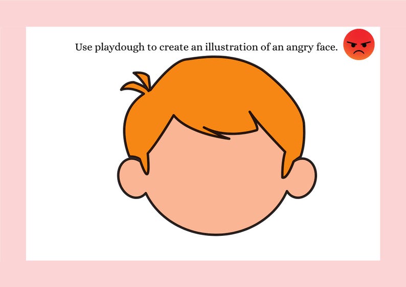 Blank Face Playdough Mats | Emotions Learning Activity for Kids ...