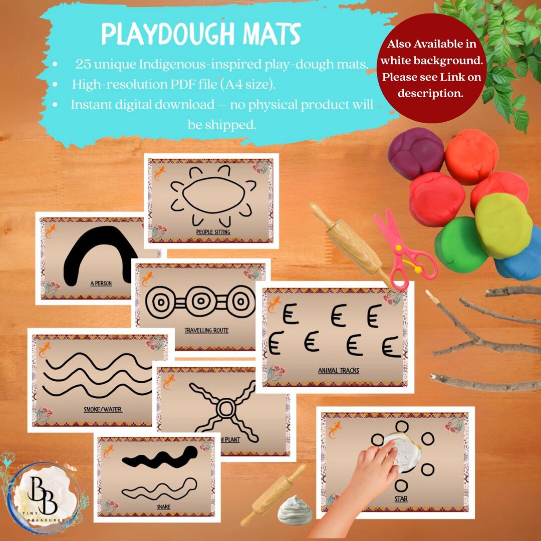 Indigenous Art Play-dough Mats | Australian Aboriginal Printable for ...