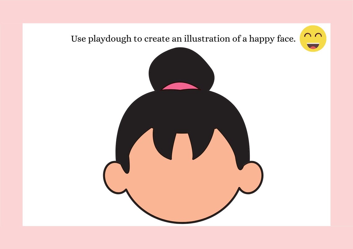 Blank Face Playdough Mats | Emotions Learning Activity for Kids ...