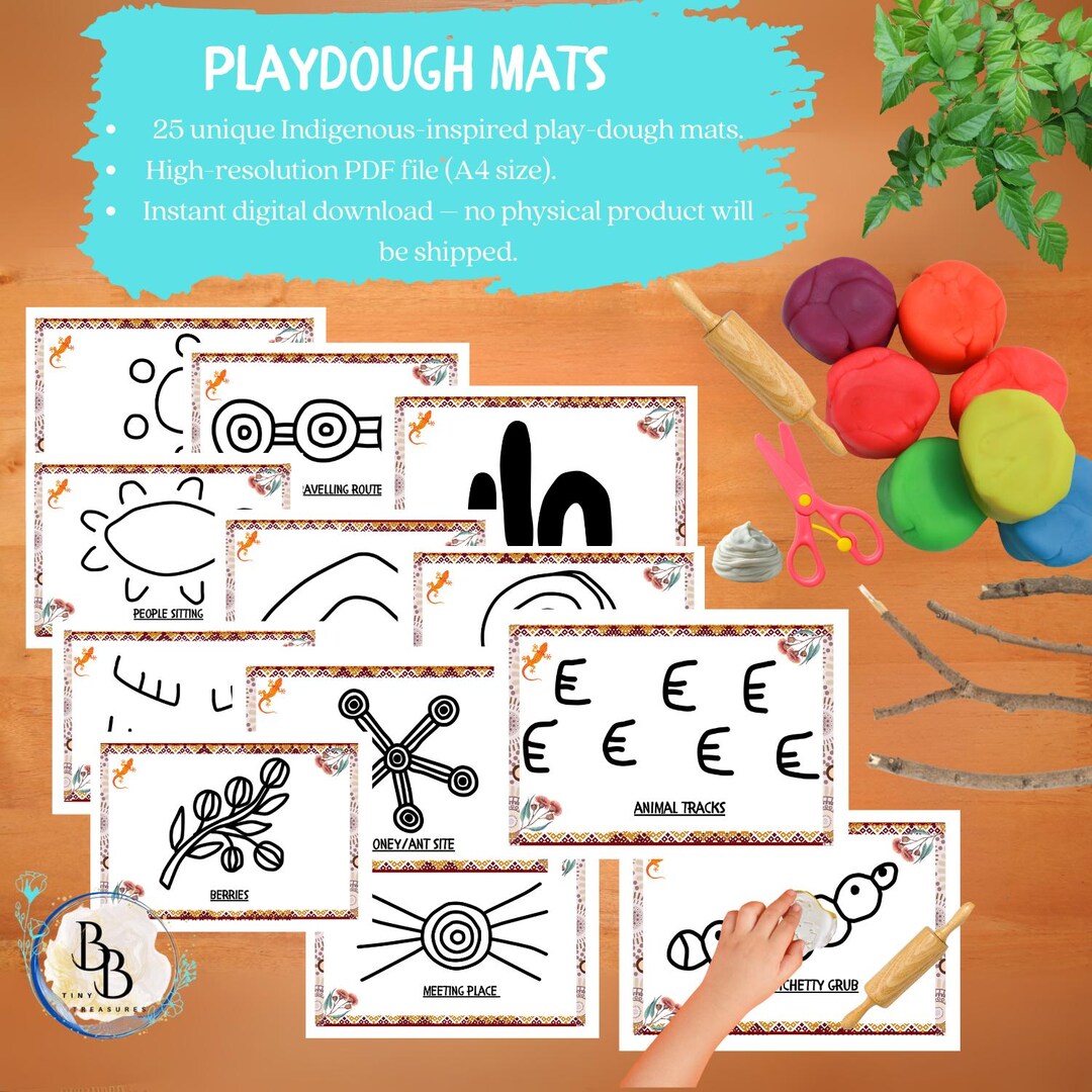 Indigenous Art Play-dough Mats | Australian Aboriginal Printable for ...